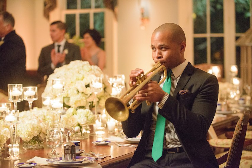 Trumpet Player at Reception