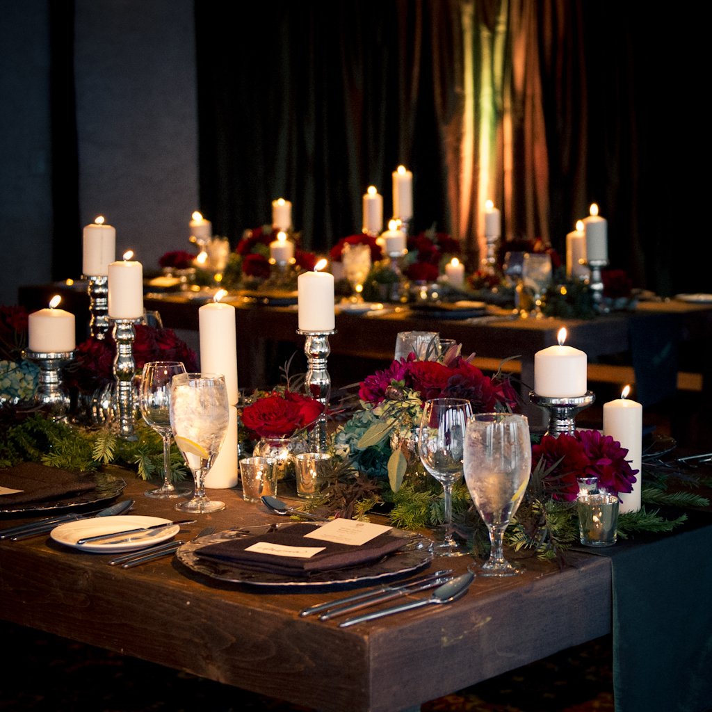 Wintry Reception Décor