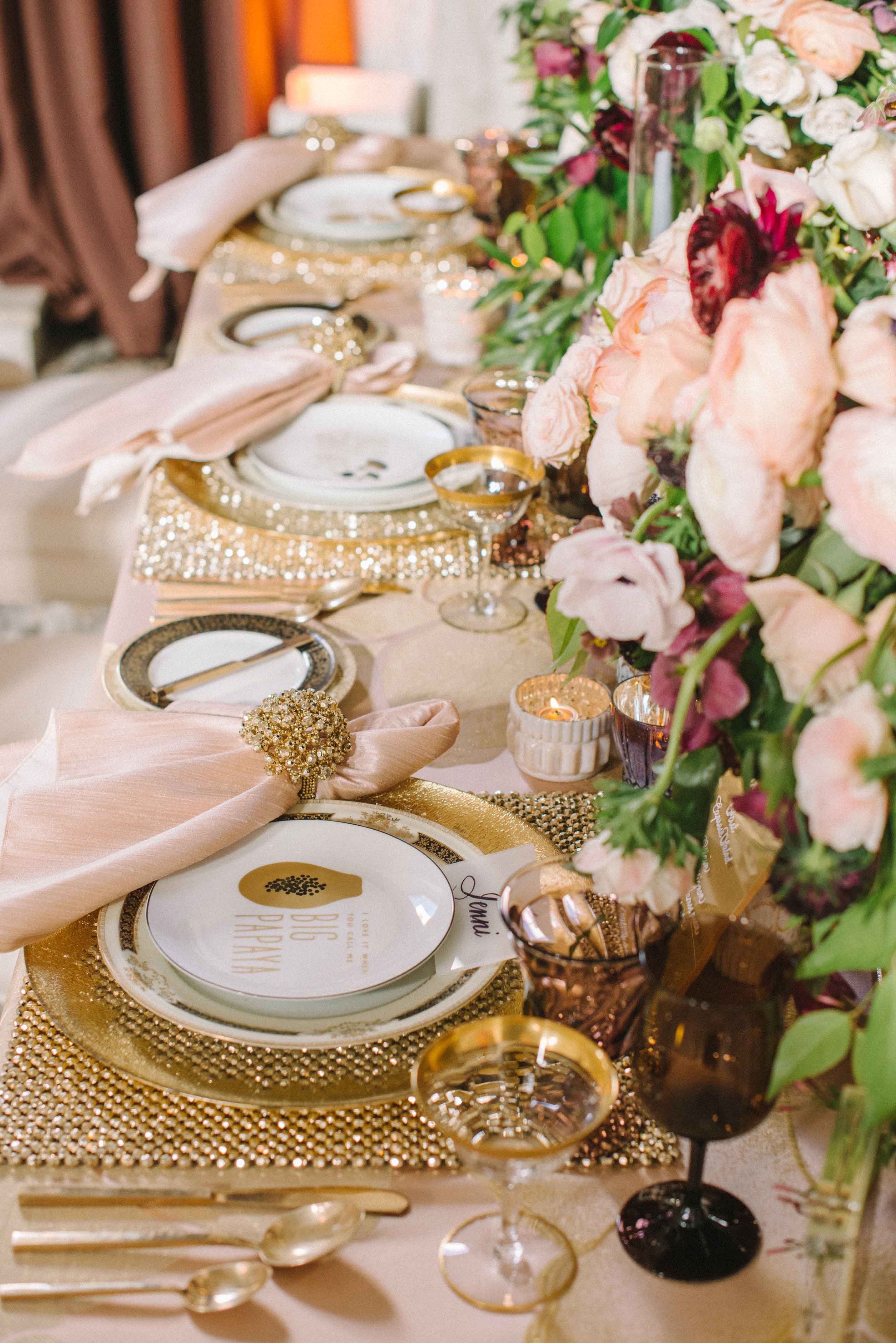 Tablescape with Gold Details
