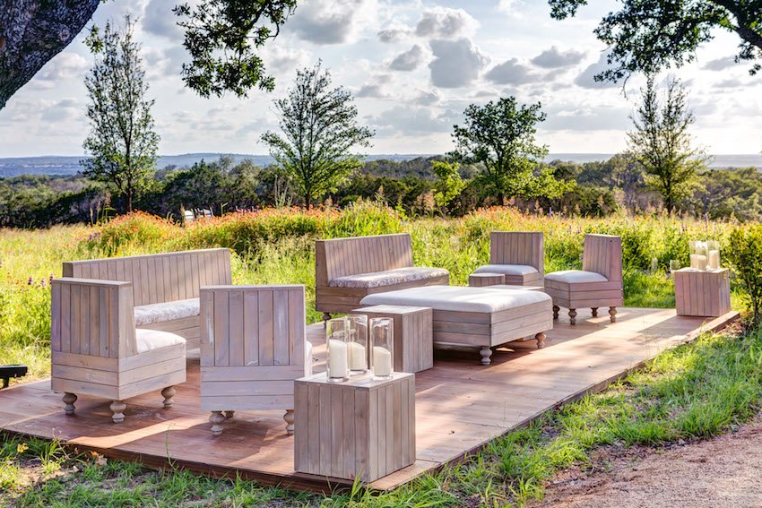 Rustic Outdoor Lounge