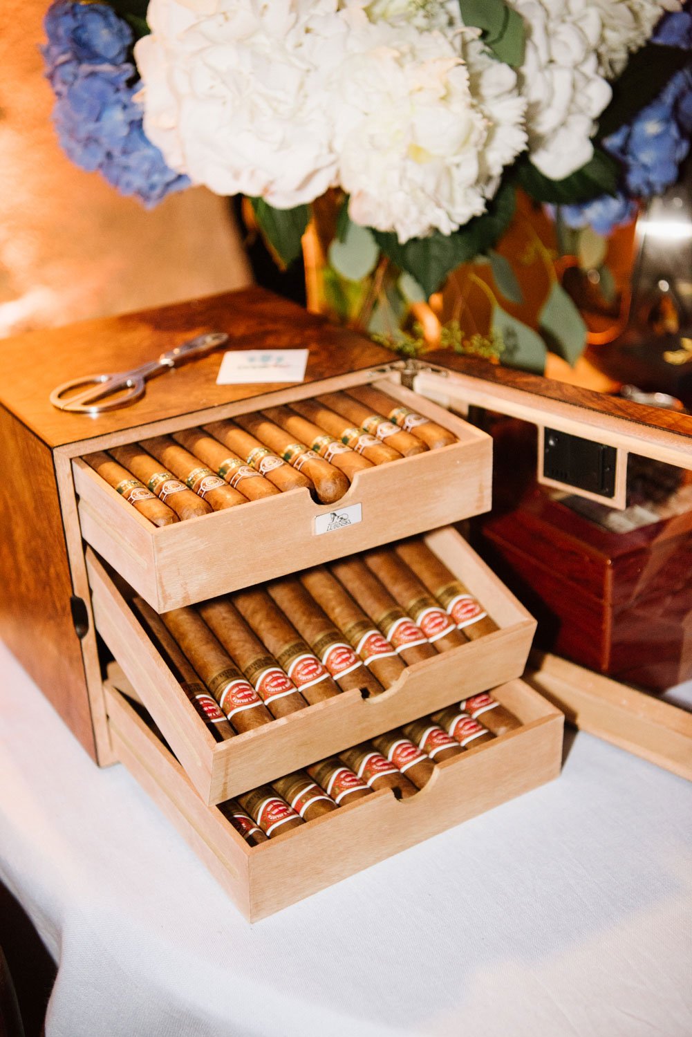 Cigar Station at Destination Wedding
