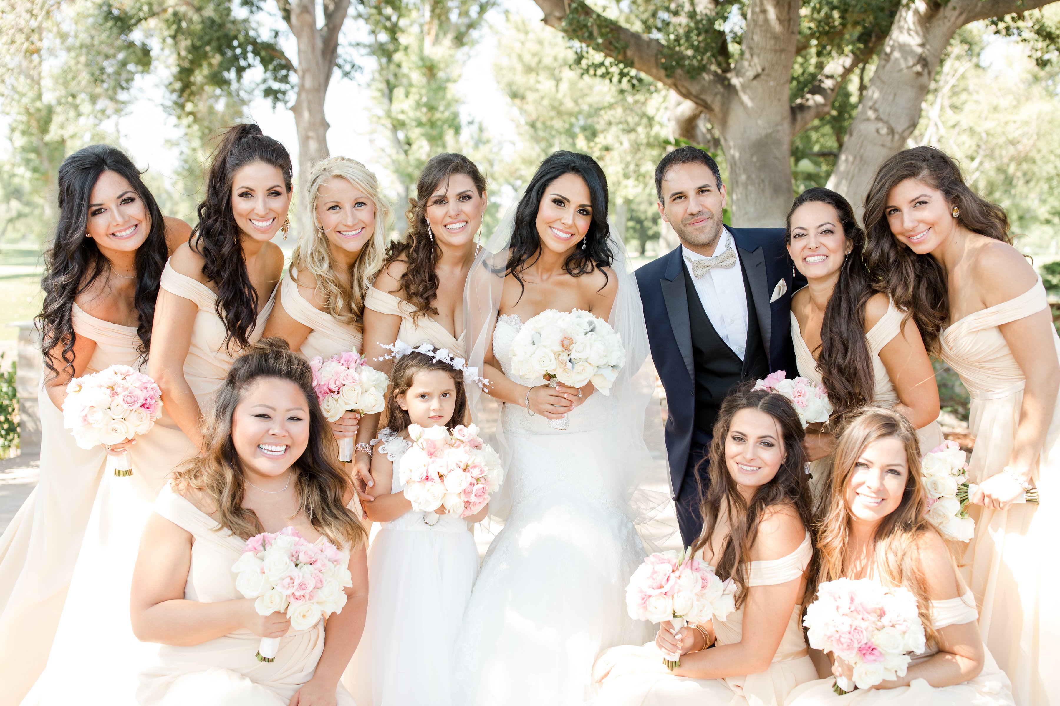 Attendants with Bride