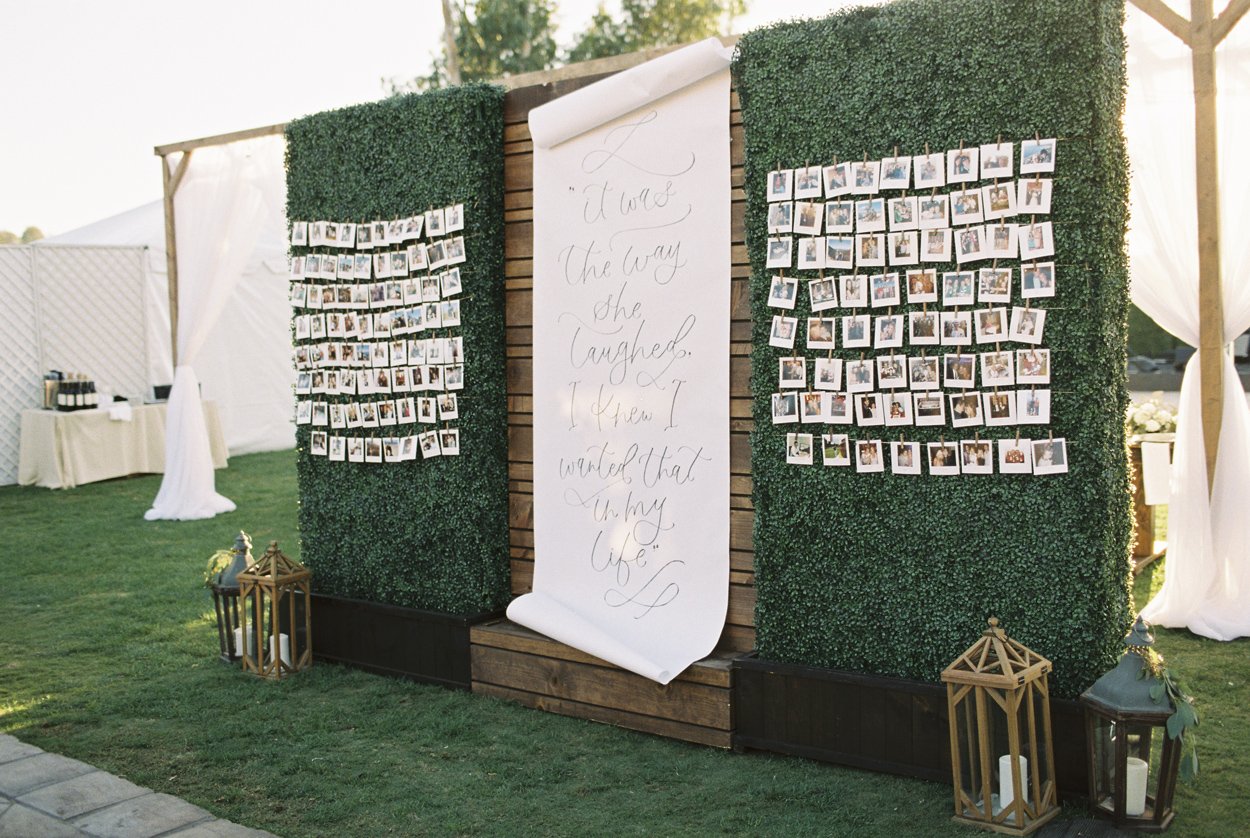 Seating Chart with Quote and Photos