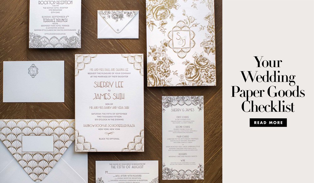 A Guide to the Paper Goods Featured During Your Nuptials