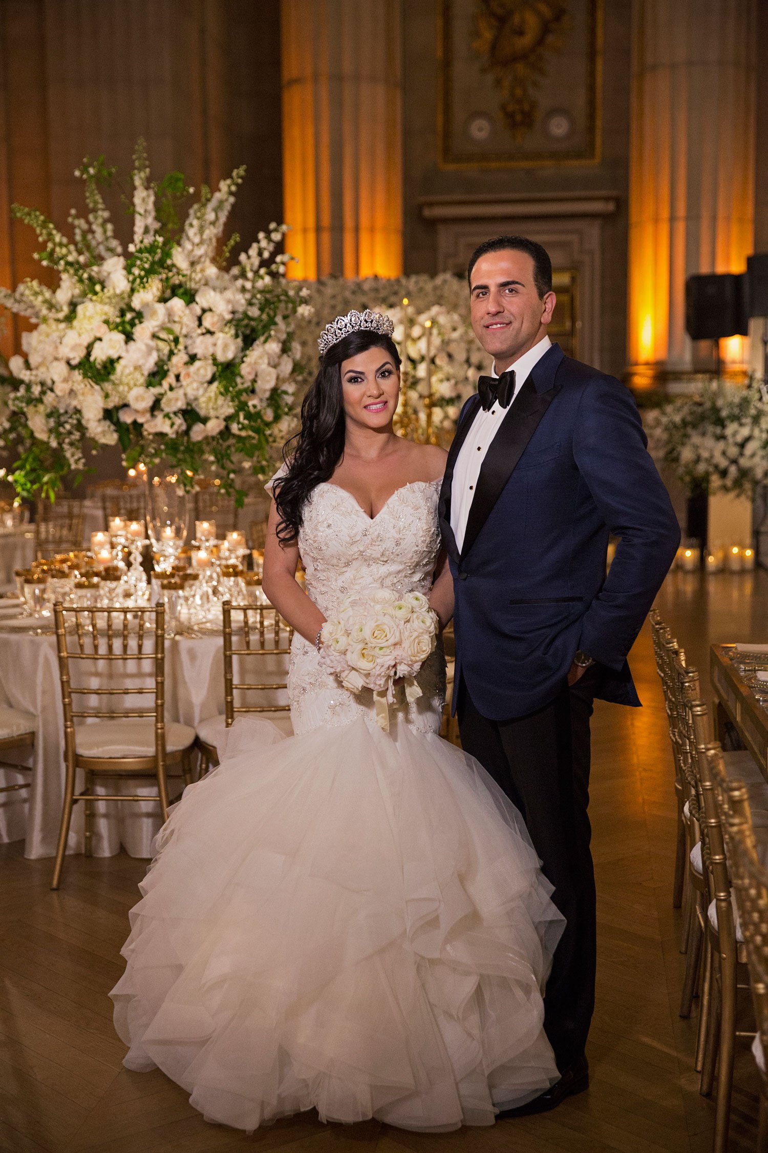 Grand Wedding with Regal Décor and Golden Details in Washington, DC ...