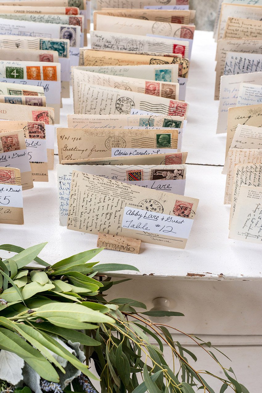 Postcard Place Cards