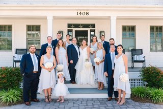 Bridal Party on Front Steps