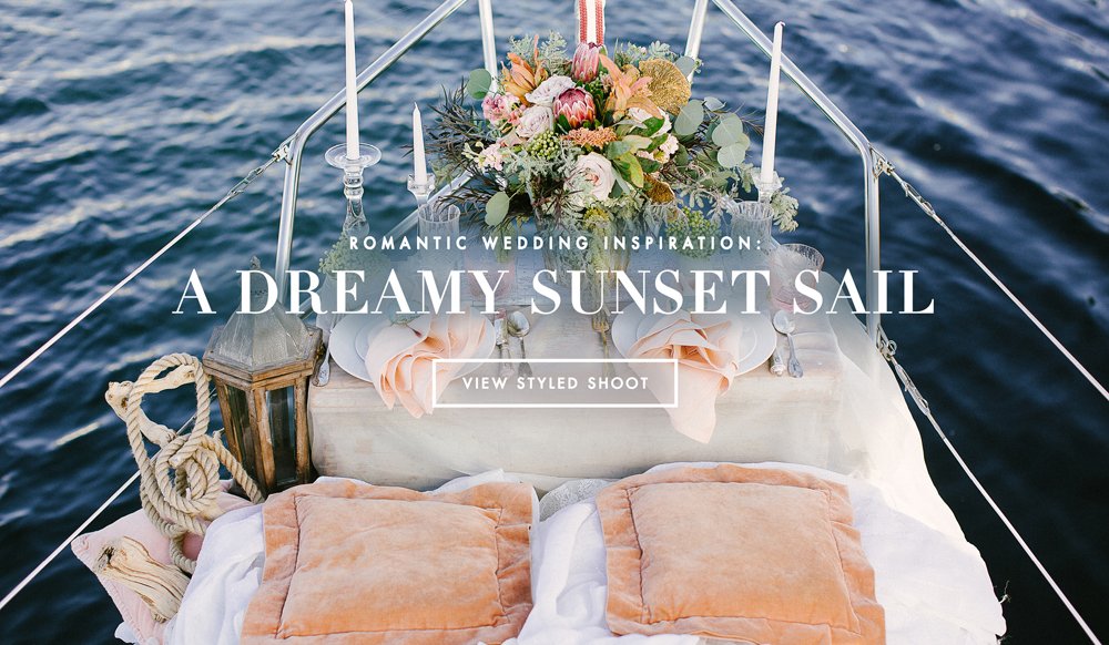 Be Inspired by a Nautical Wedding Shoot on a Sailboat