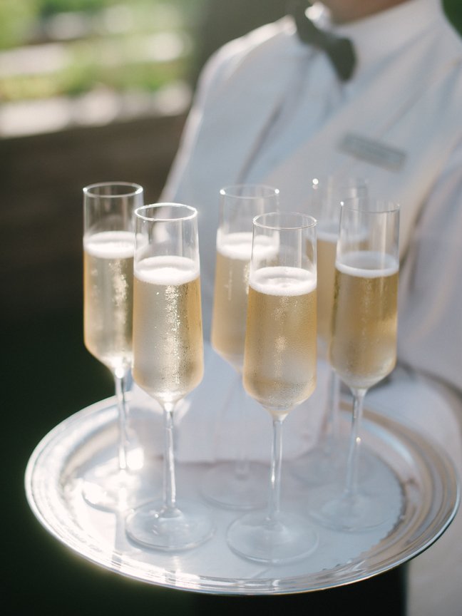 Champagne on Tray