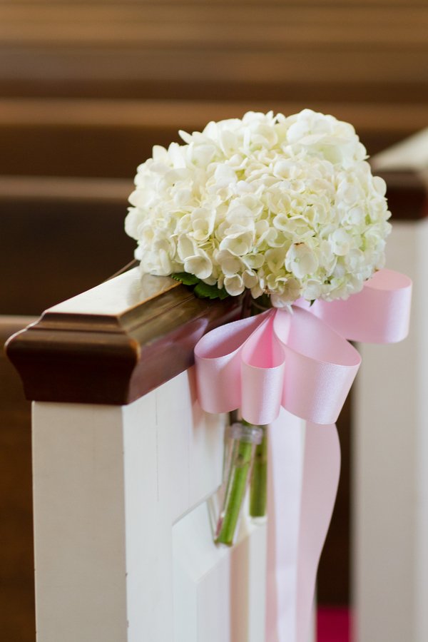 Hydrangea Pew Decoration