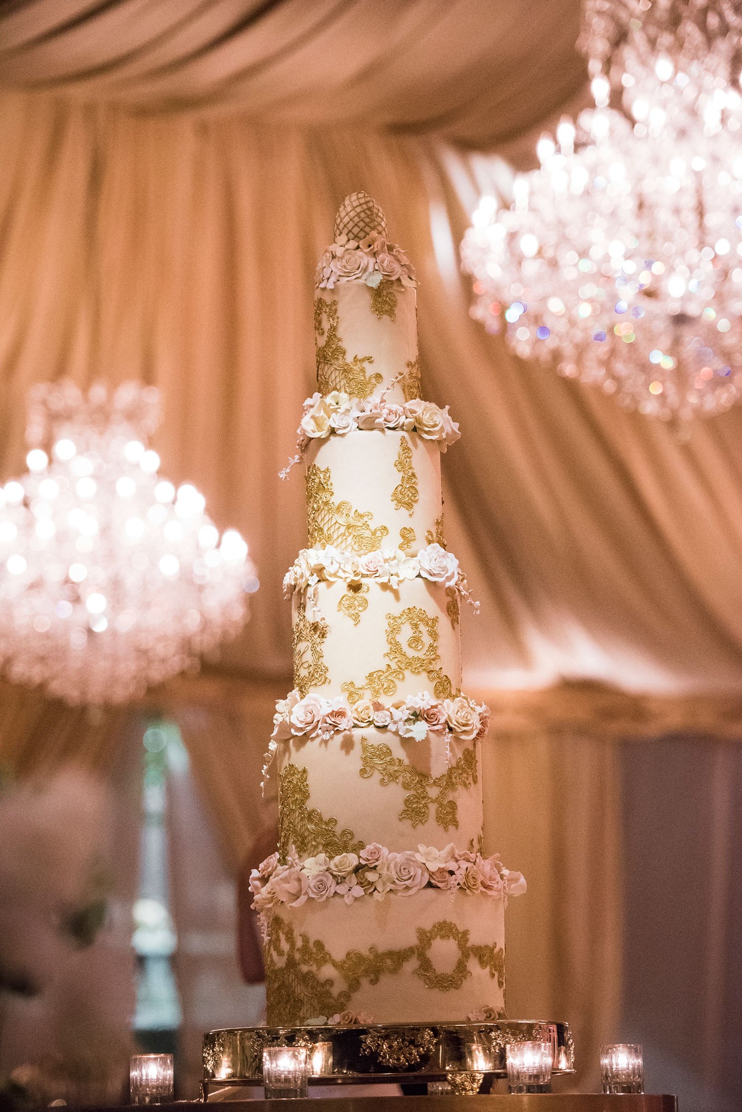Opulent Five-Layer Tall Cake
