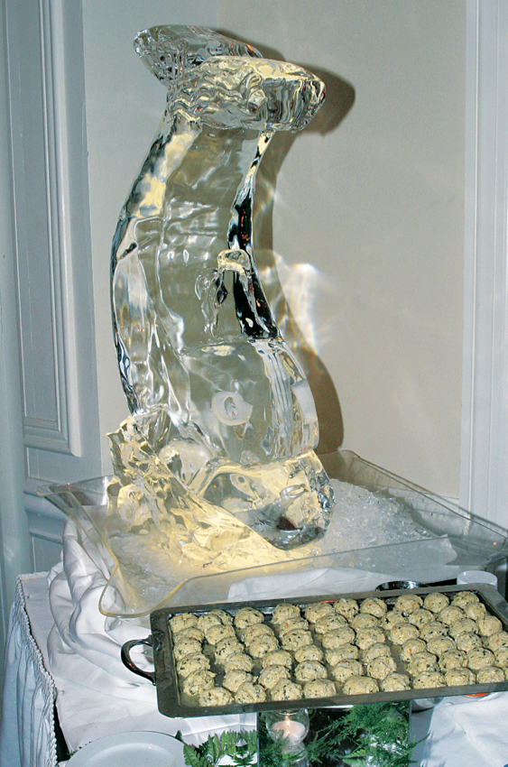 Dolphin Ice Sculpture