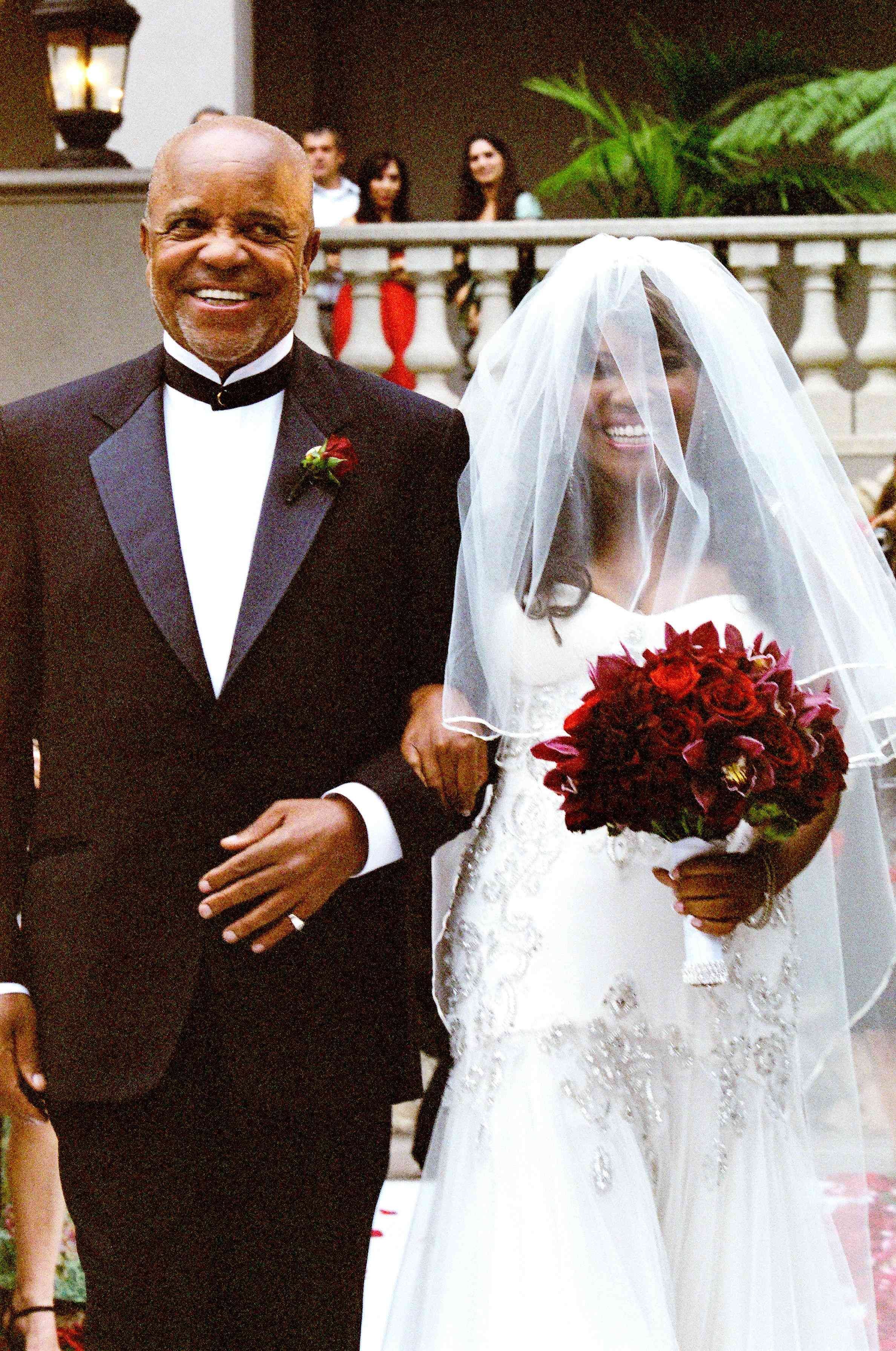 Berry Gordy's Daughter Sherry Jackson Gordy's Red Wedding - Inside Weddings