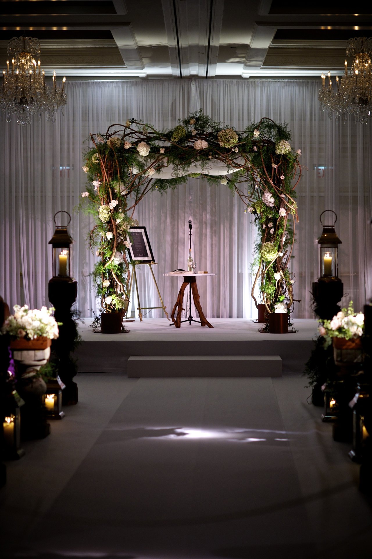 Rustic Indoor Ceremony