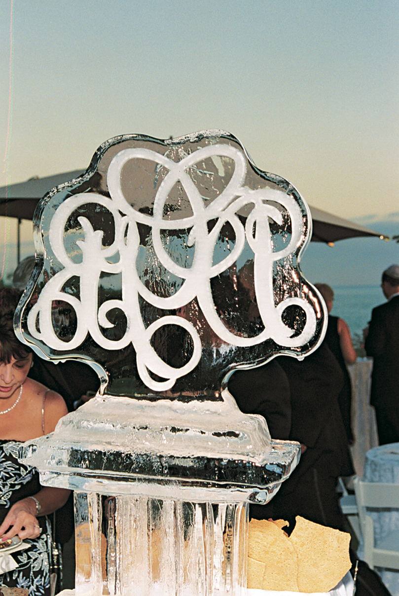 Monogrammed Ice Sculpture