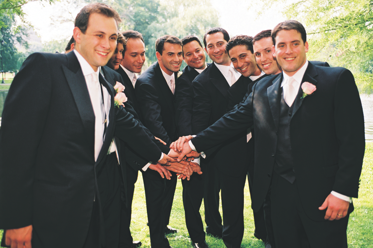 Pre-Ceremony Groomsmen Huddle