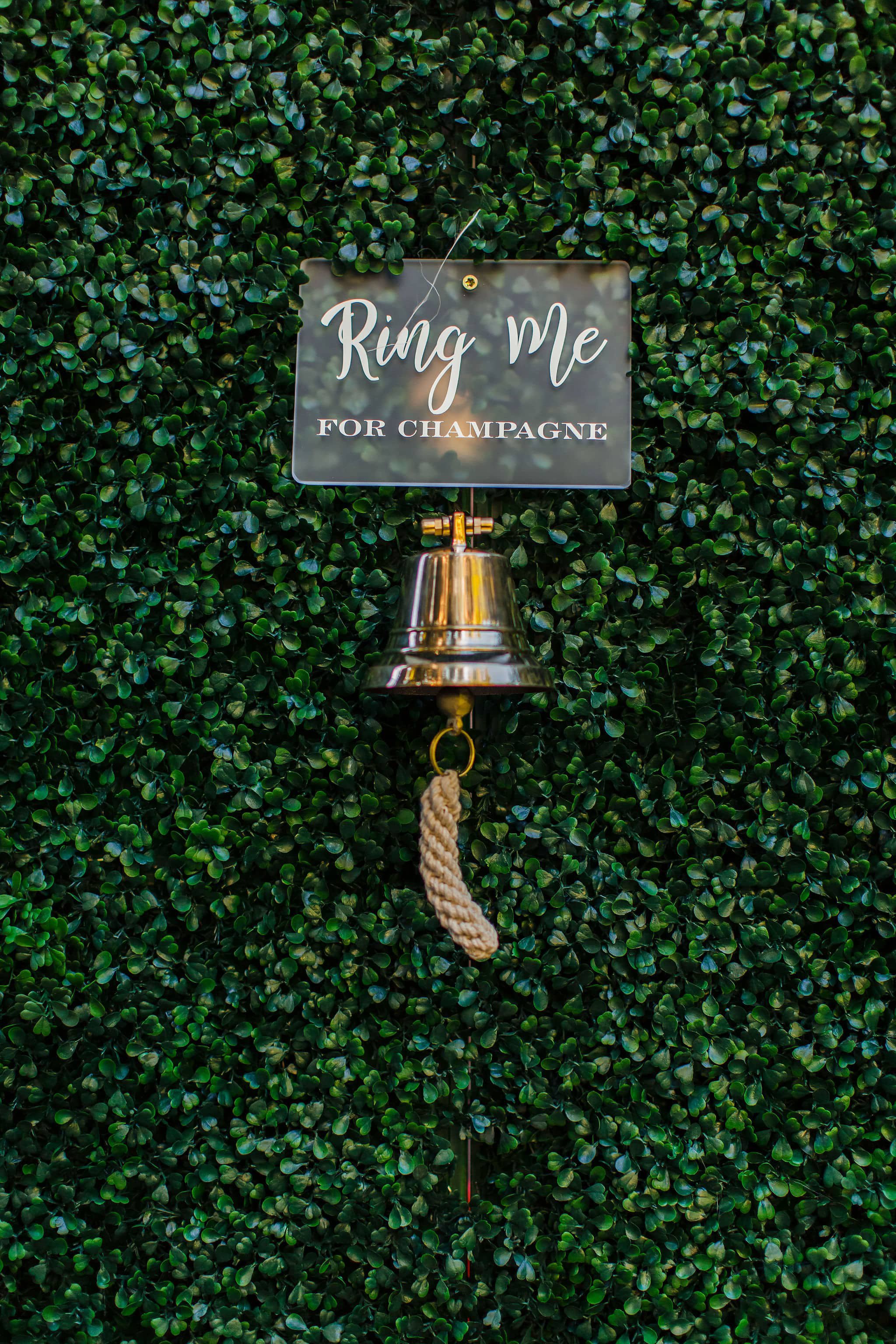 "Ring Me for Champagne" Wall