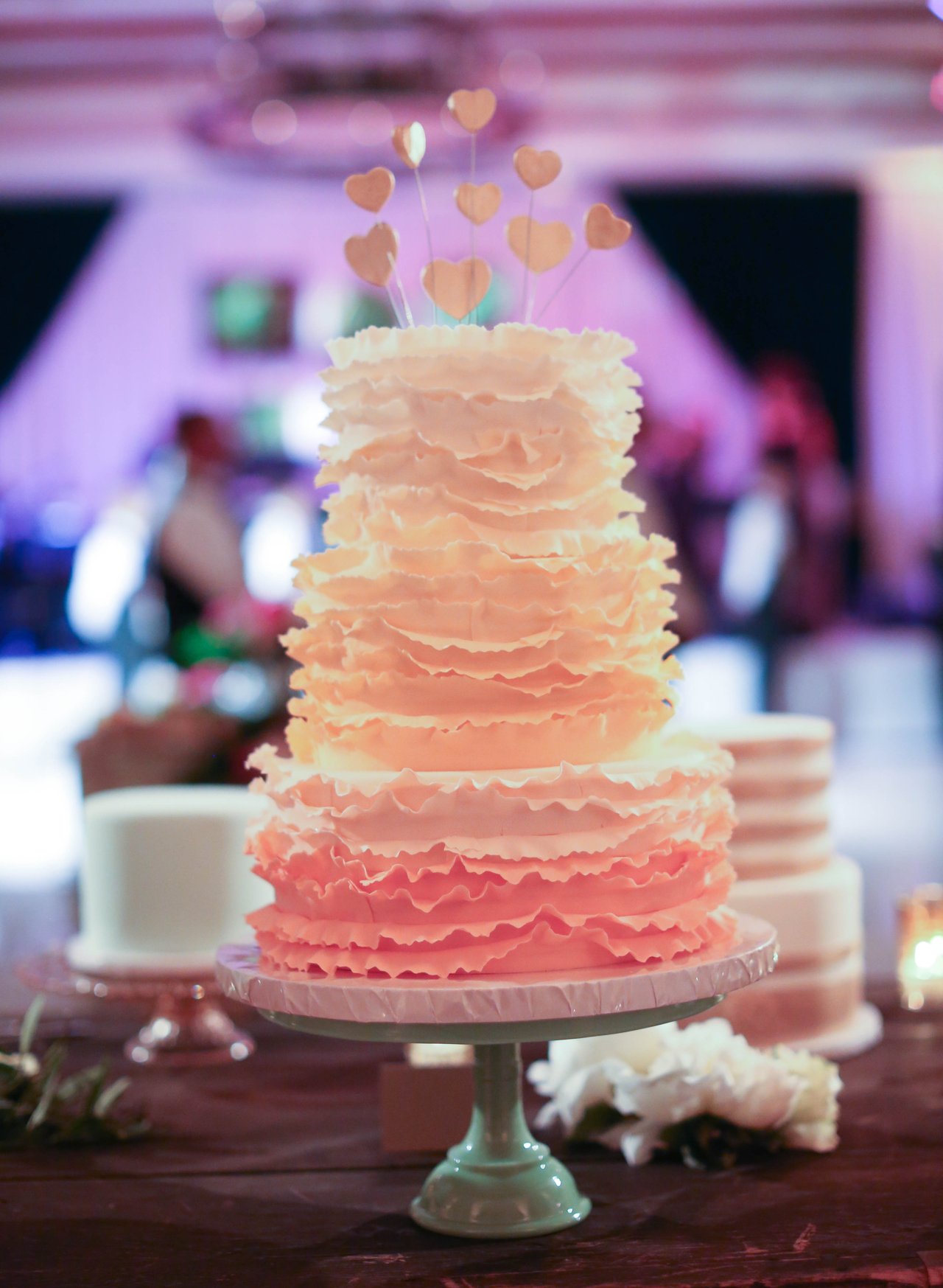 Ombré Ruffle Cake
