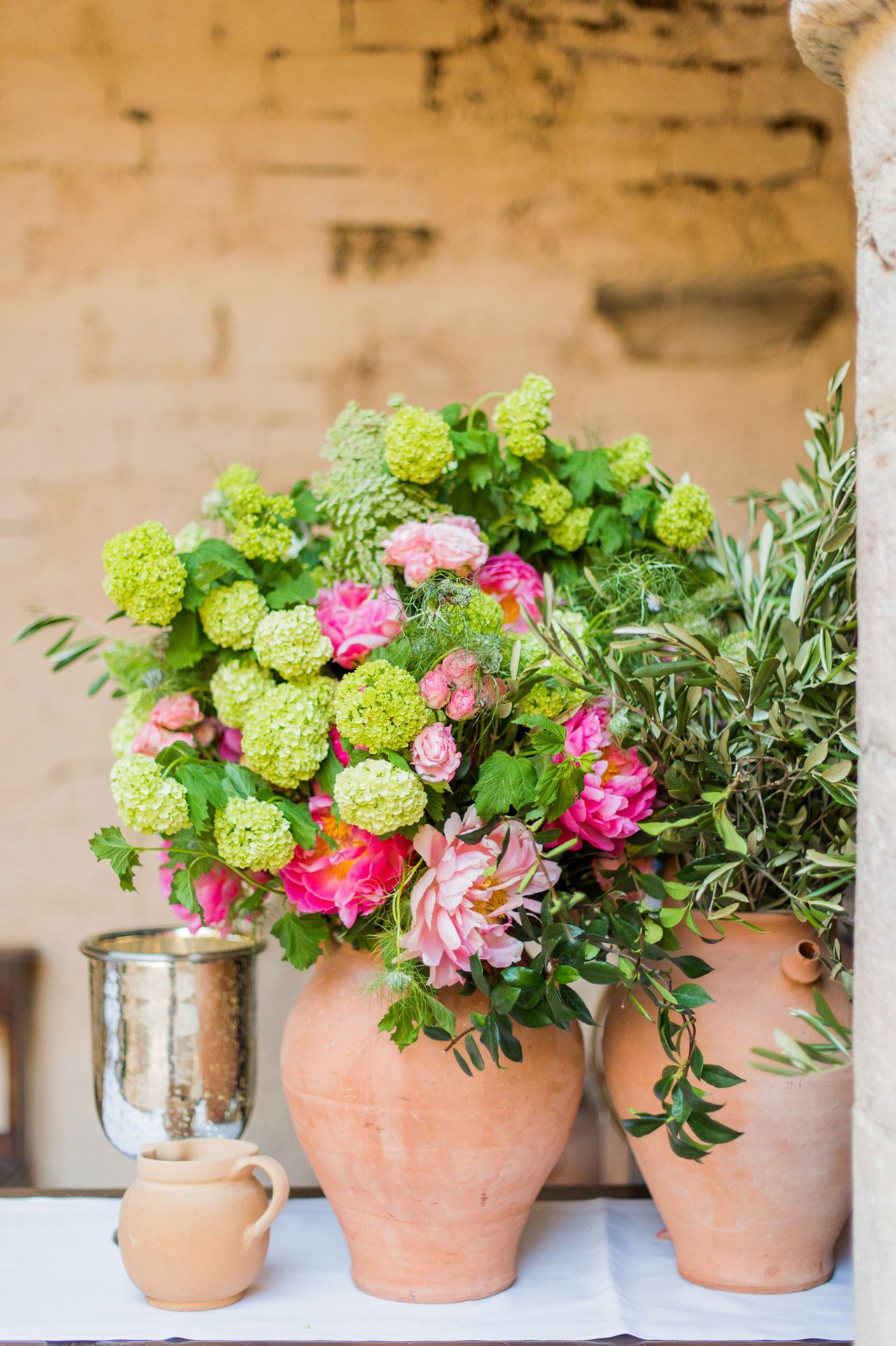 Terracotta Planters with Vibrant Blooms