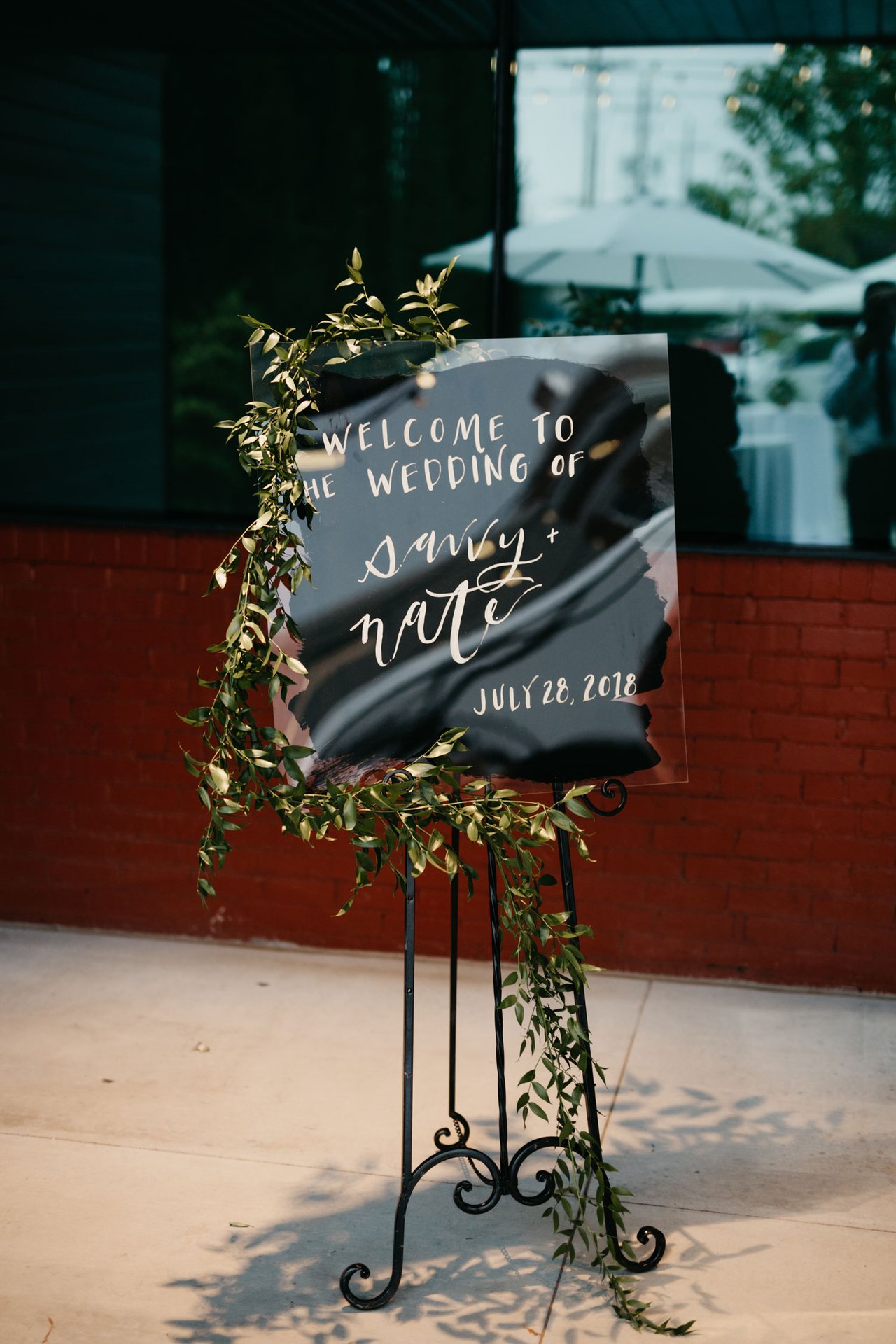 Hand-Lettered Welcome Sign
