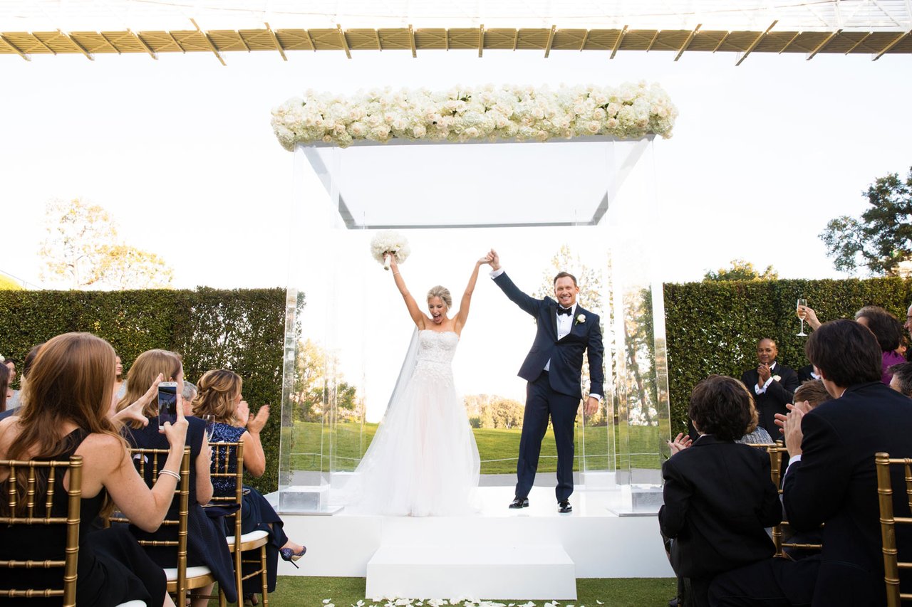 Guests Taking Photos at Outdoor Ceremony