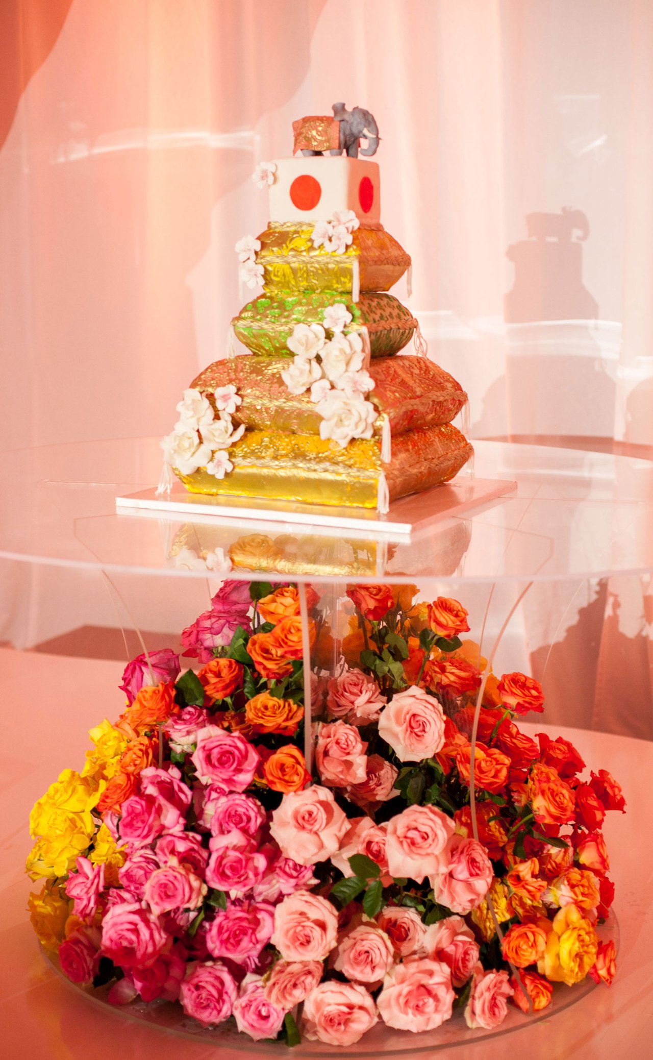 Unique Multicultural Wedding Cake