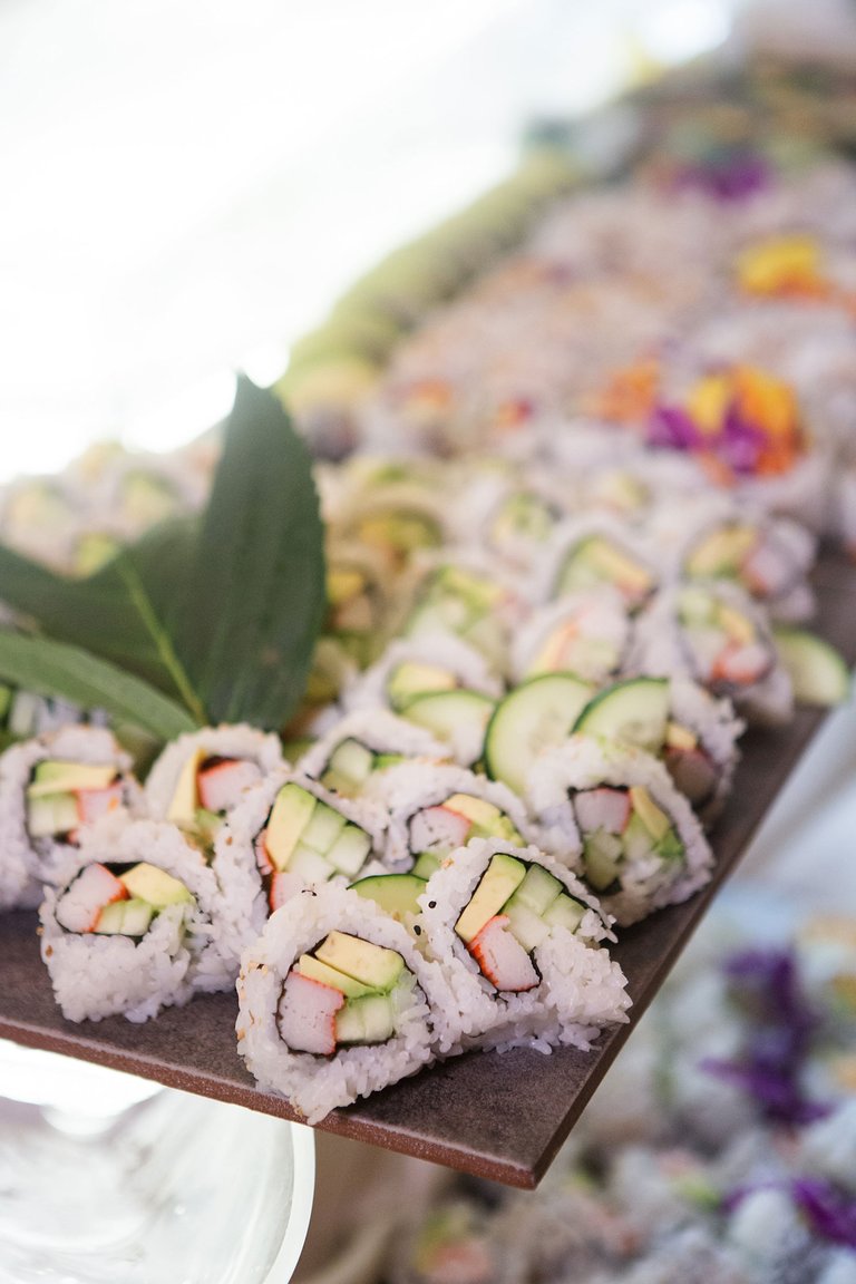 Sushi Platter at Wedding Reception