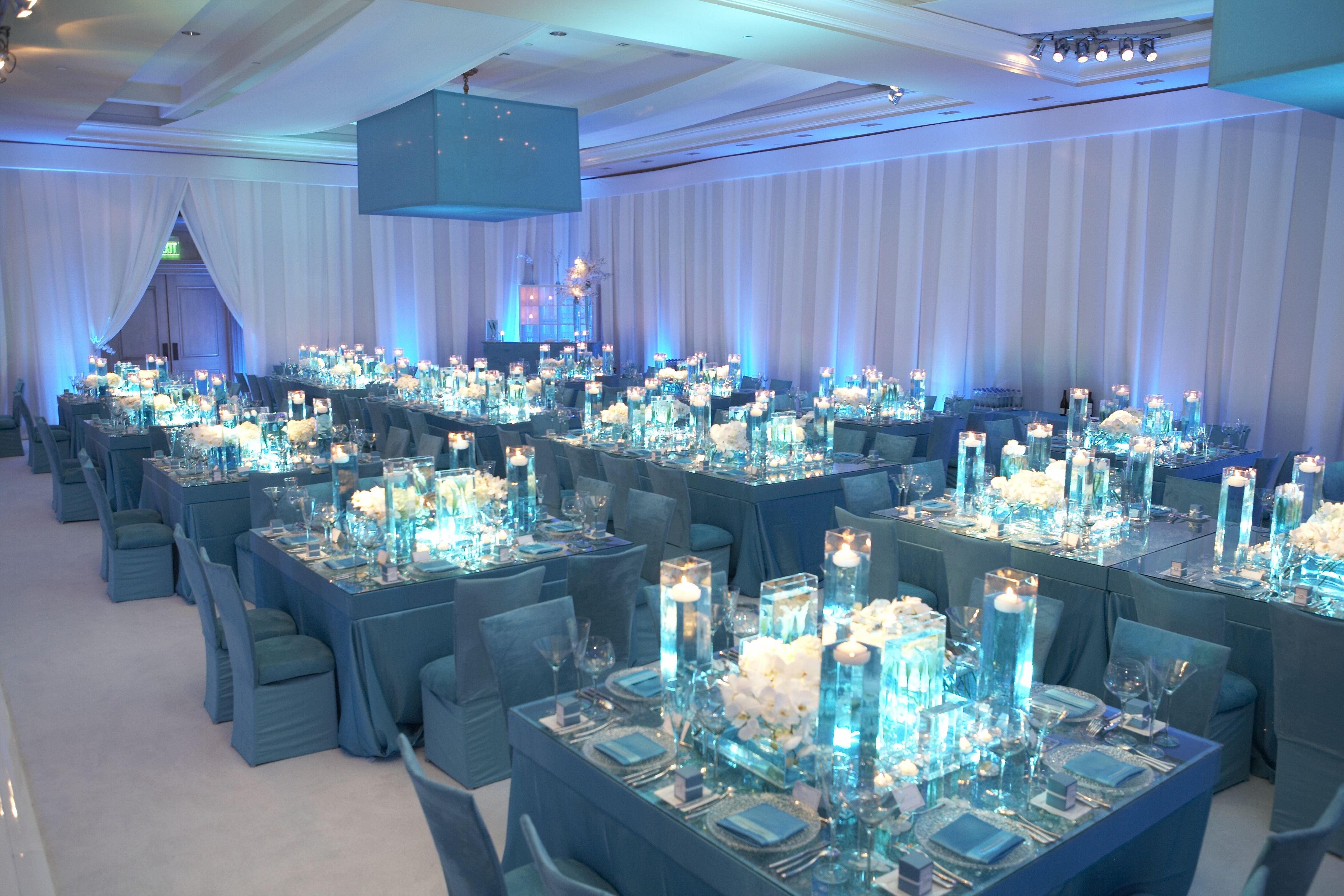 Blue and White Ballroom