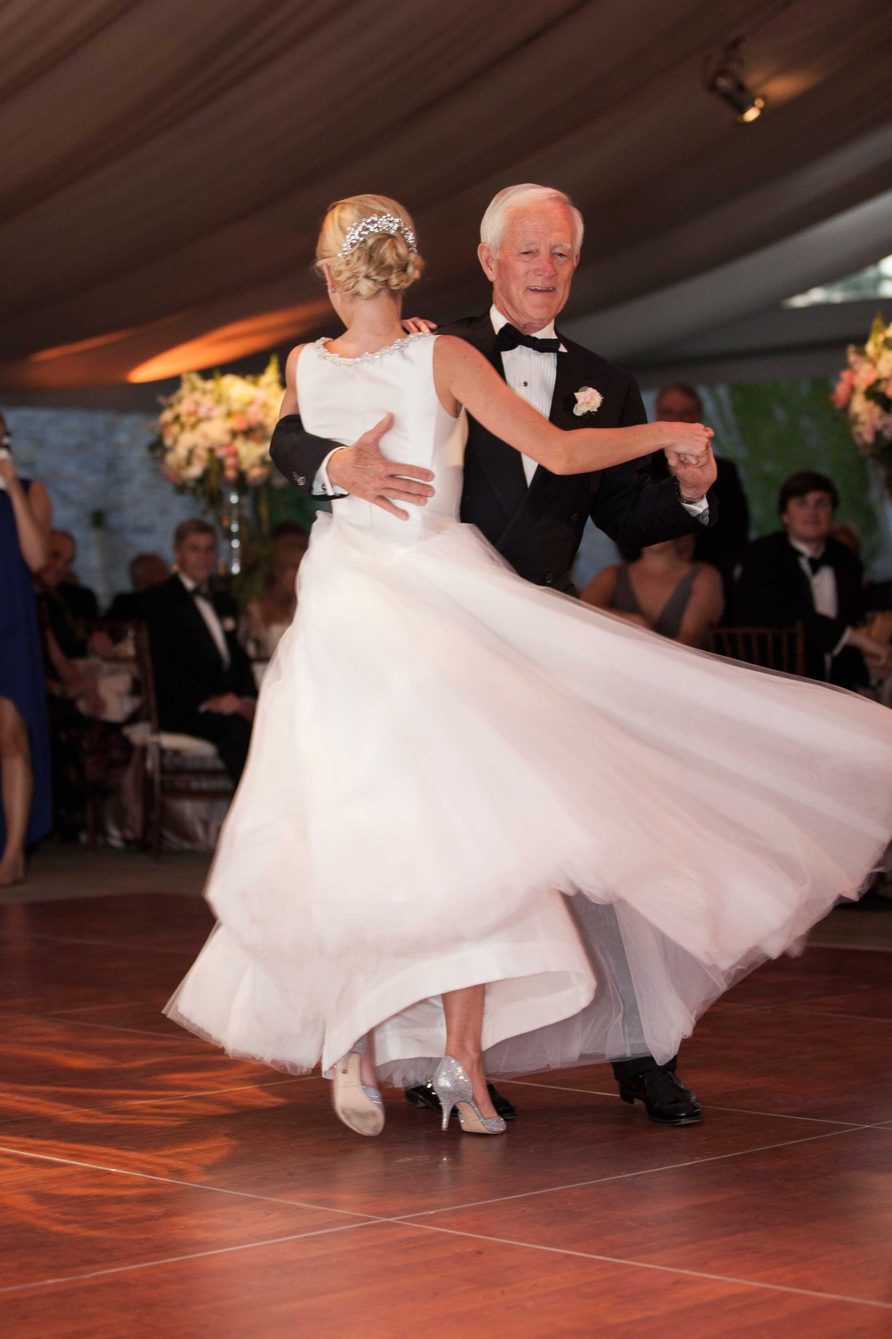 Bride Twirls During Father/Daughter Dance