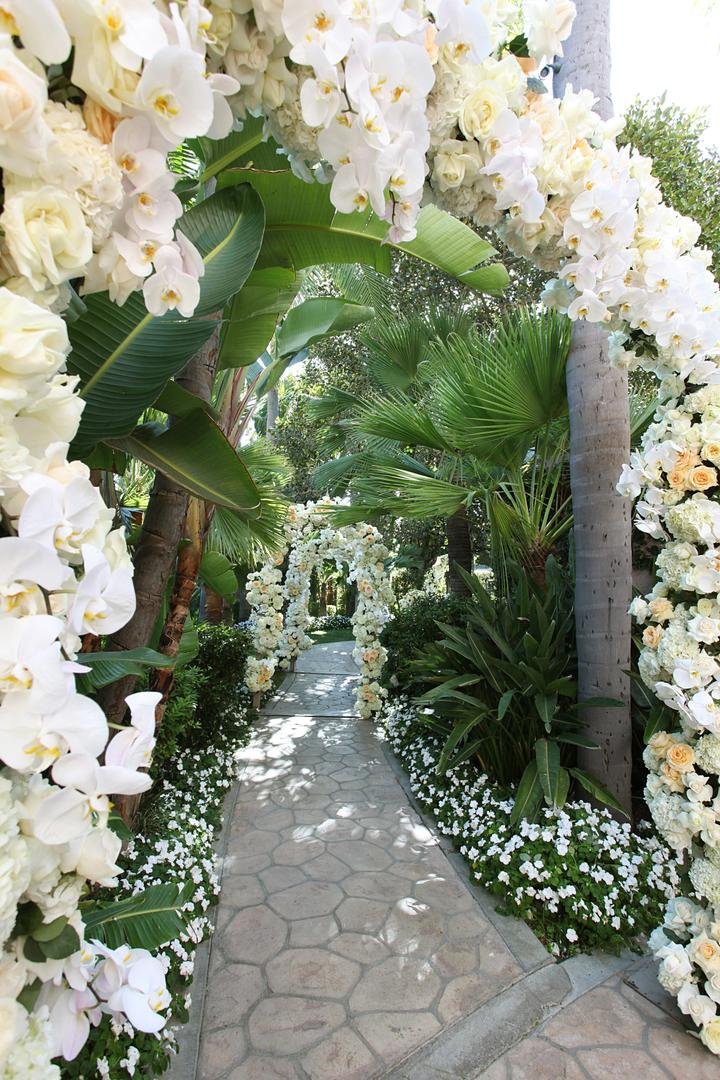 Floral-Embellished Path