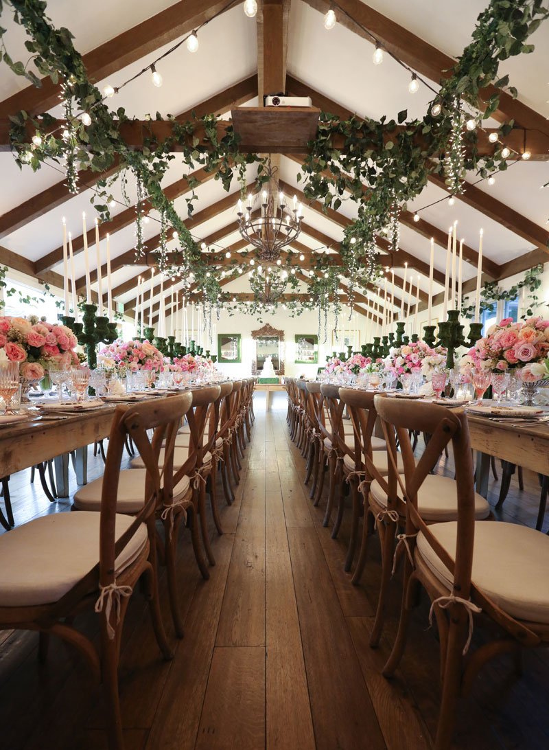 Garden-Inspired Rustic Reception Space