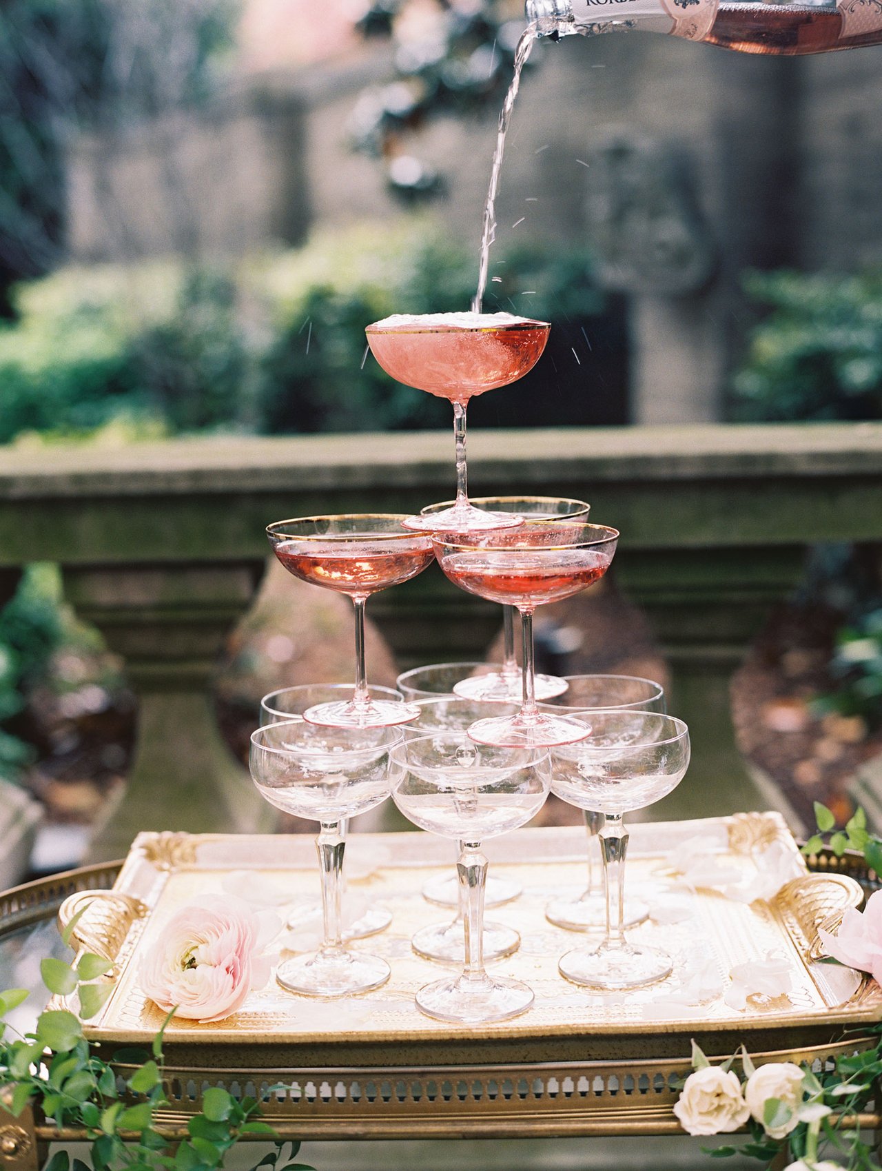 Rosé Champagne Tower