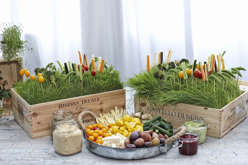 Rustic Vegetable Station