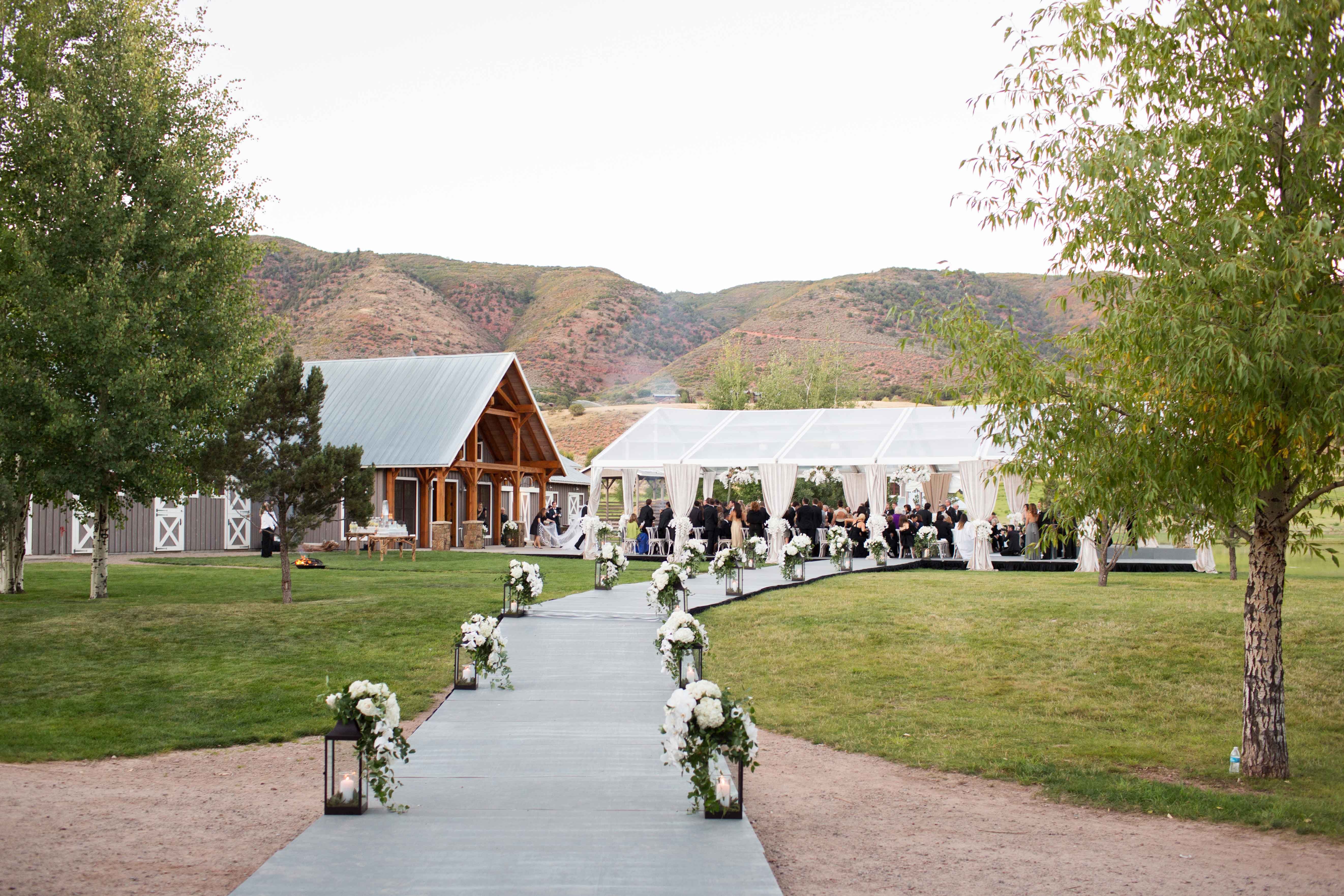 Open-Sided Tent Wedding at Ranch