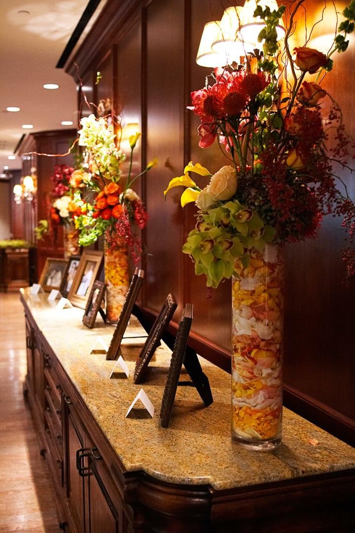 Family Photo Display Table