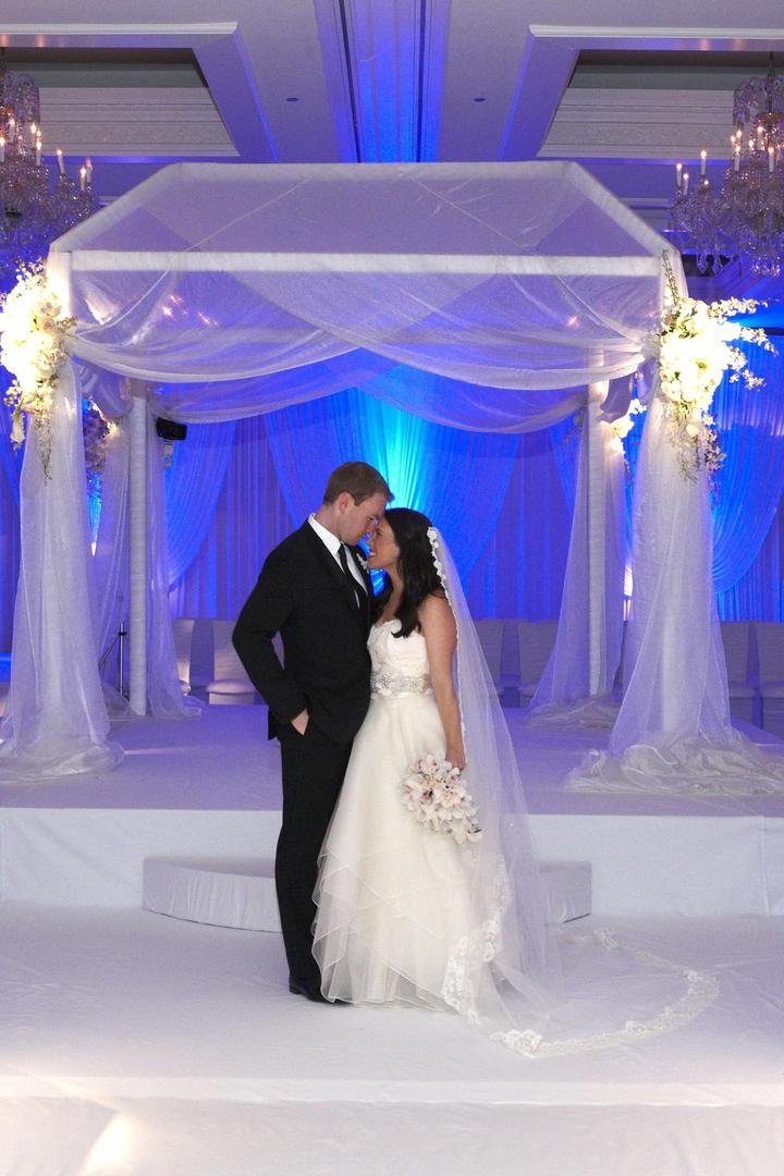 Blue Ceremony Lighting