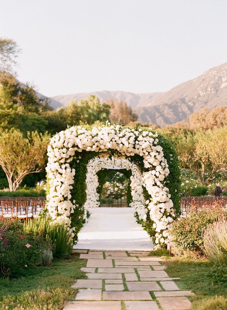 Flower Arch Pathway