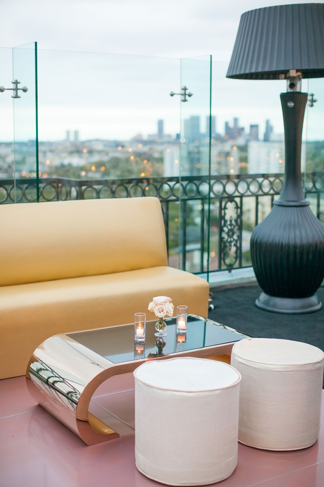 Modern Rooftop Lounge Area