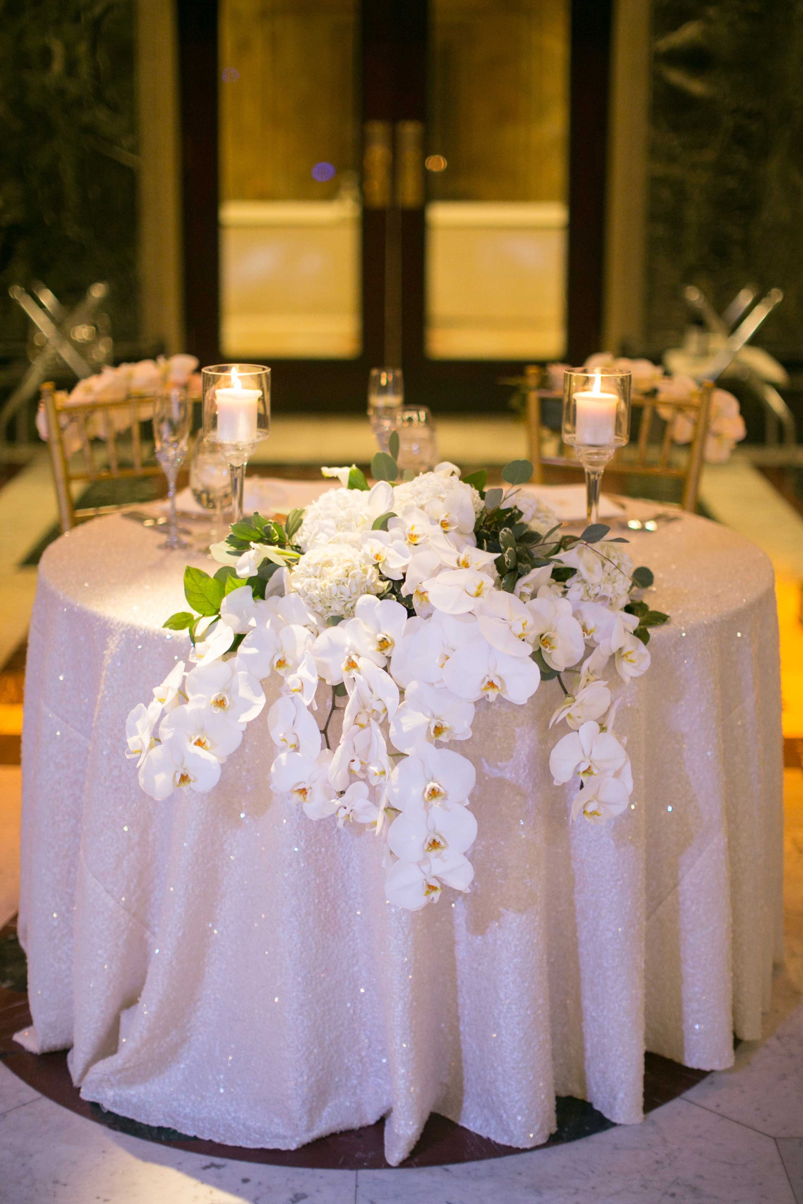 Sparkling, Ivory Sweetheart Table