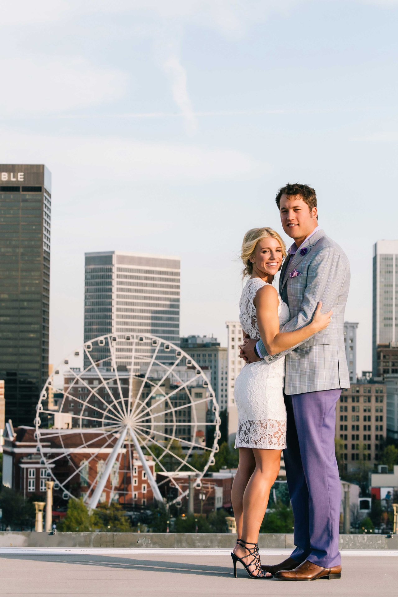 Detroit Lions Quarterback Matthew Stafford & Kelly Hall