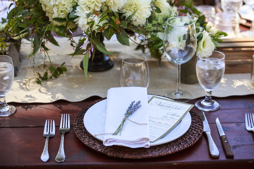 Elegant Rustic Place Setting