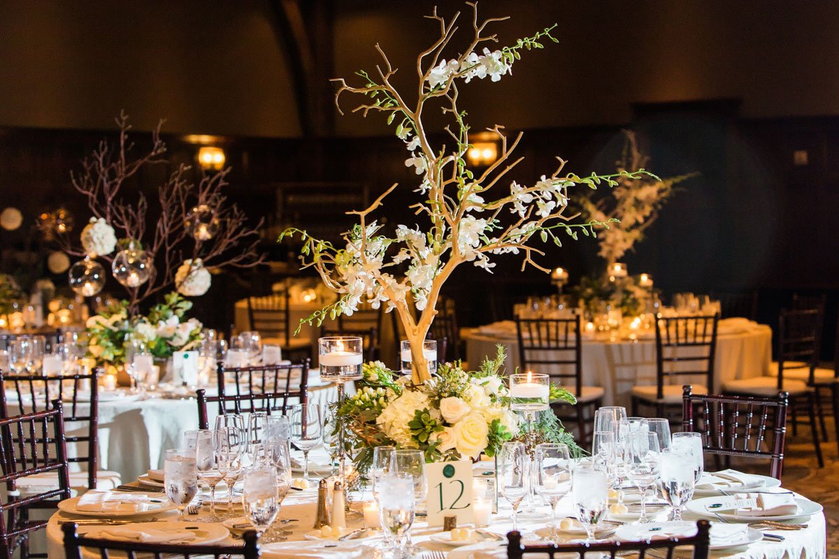 Rustic Branch & Flower Centerpiece