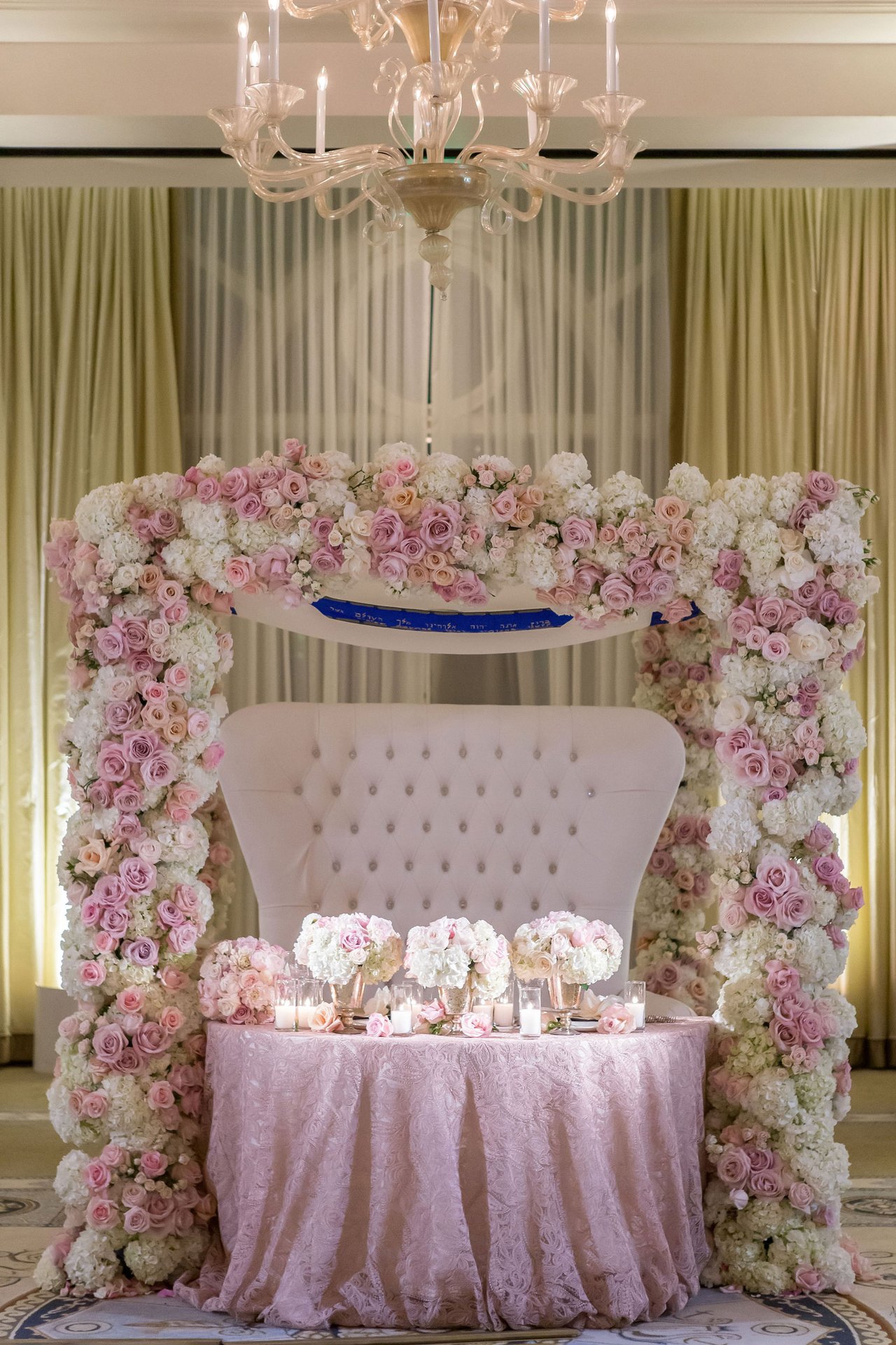 Chuppah Over Sweetheart Table