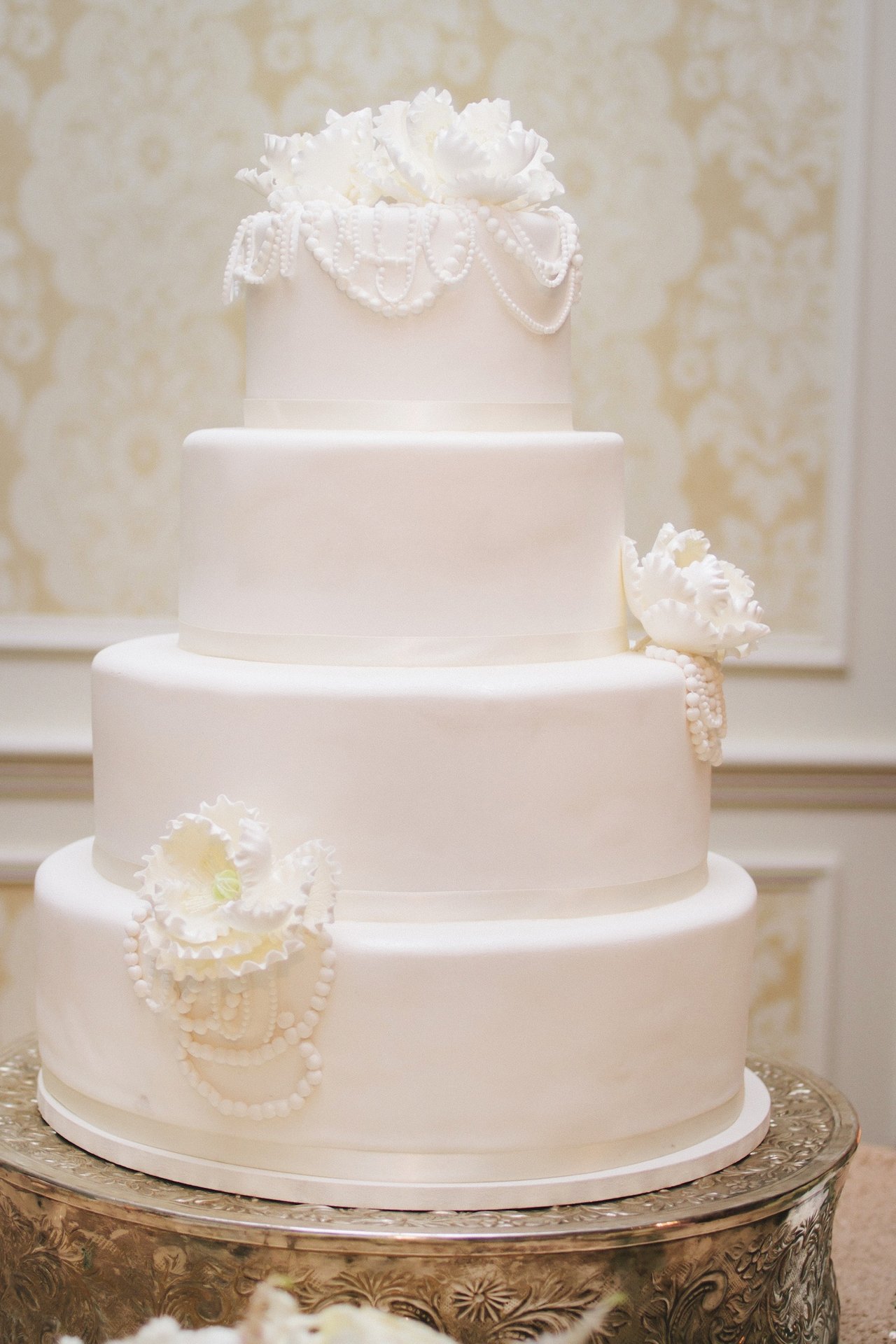 Pearl-Draped Cake