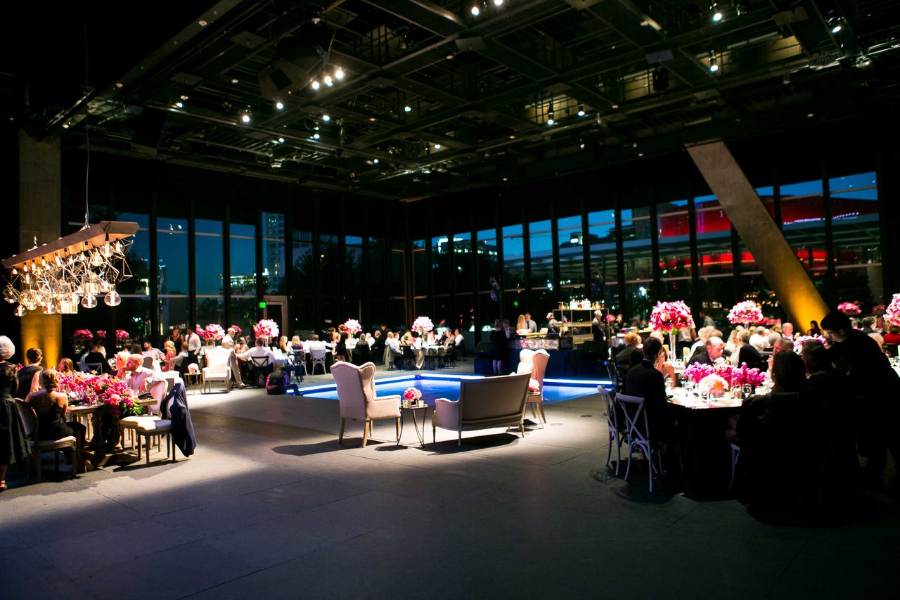 Dark Reception Space Concept at Night