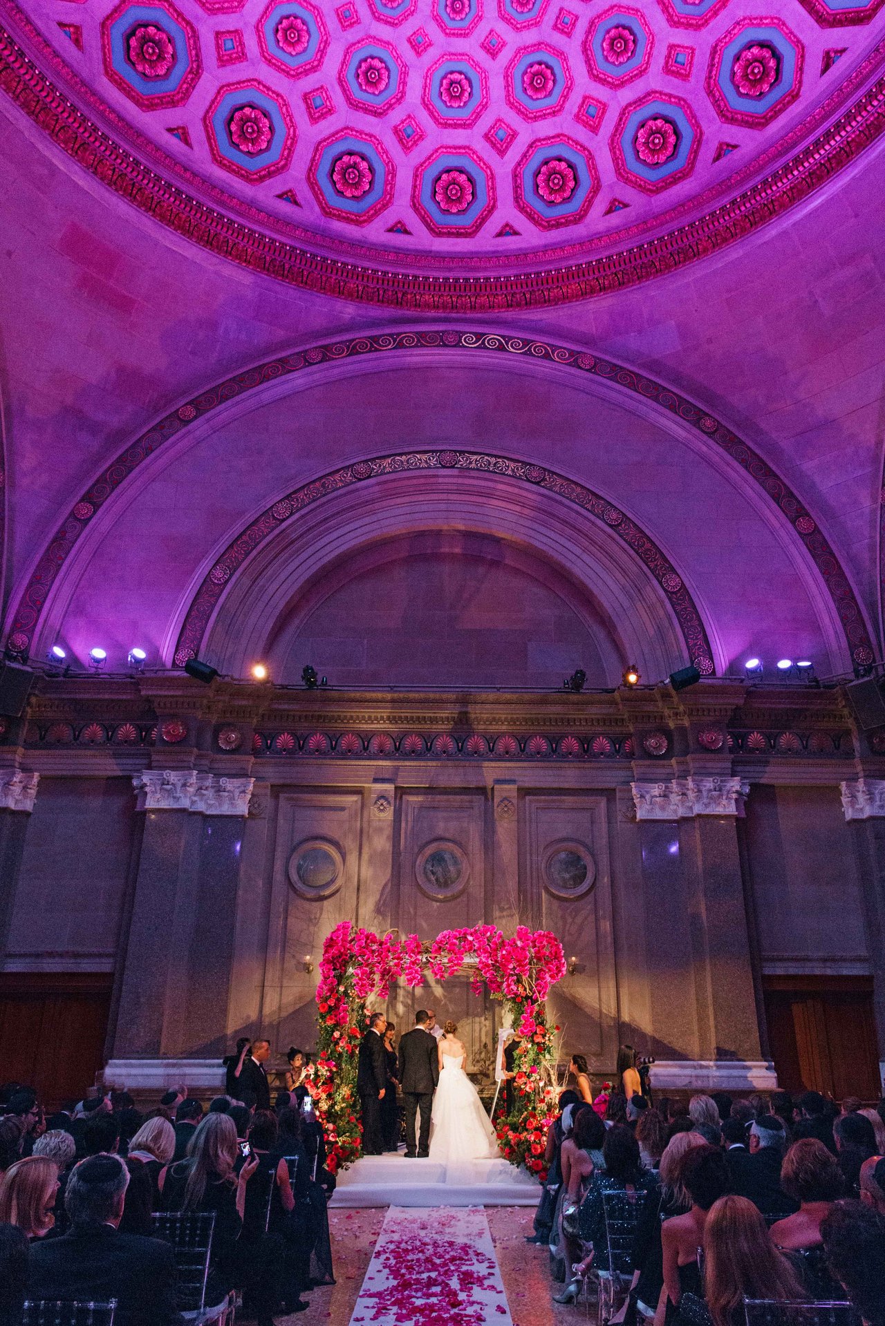 Purple Uplighting in Dome Venue