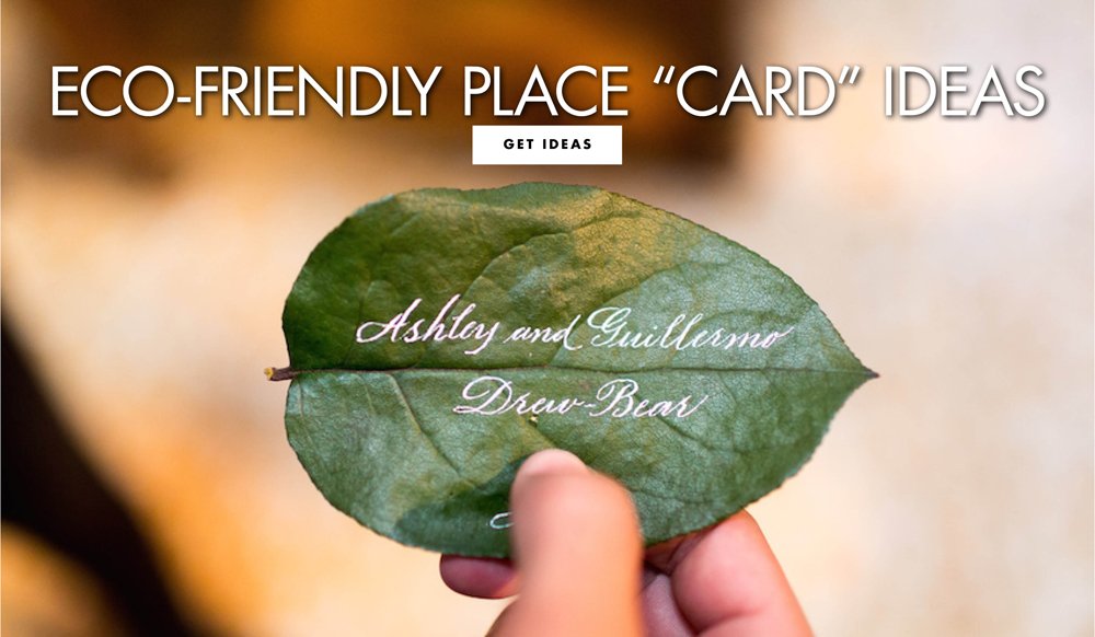 8 Unique Place "Card" Ideas That Don't Waste Paper