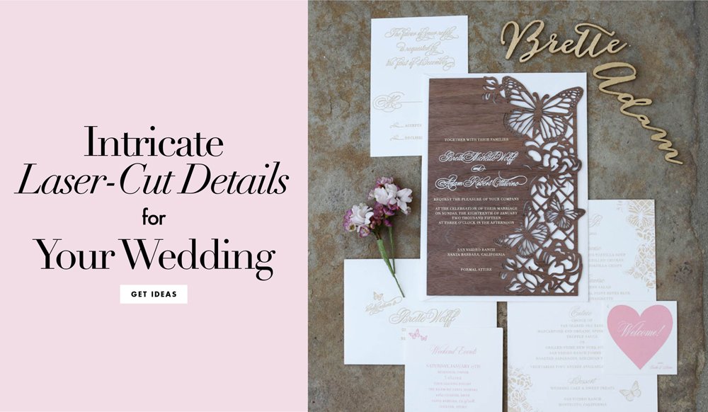 9 Ways to Incorporate Laser-Cut Details Into Your Wedding Design