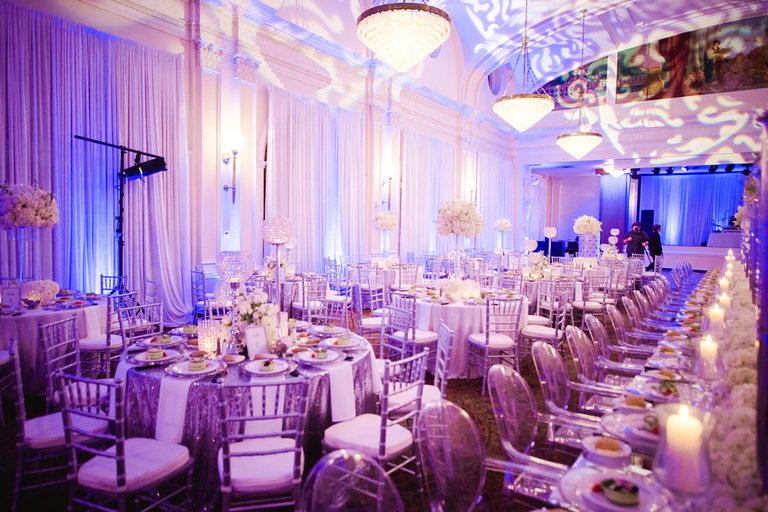 Purple and White Ballroom