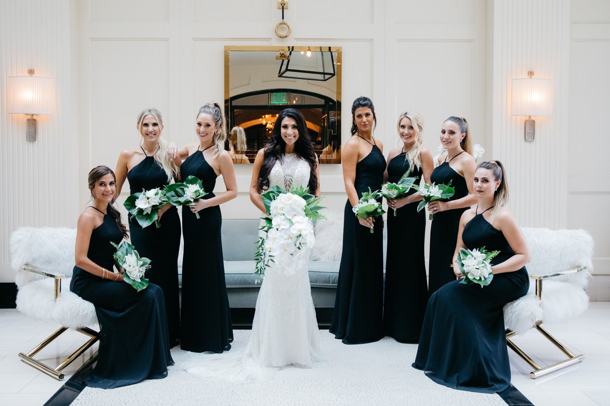 Chic, Elegant Bridal Party